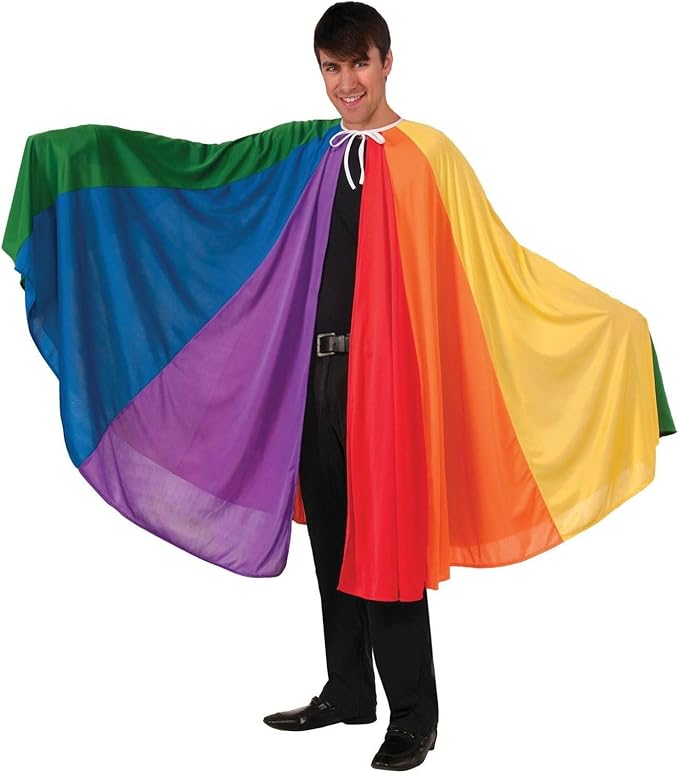 Adult Rainbow Cape: Amazon.co.uk: Toys & Games