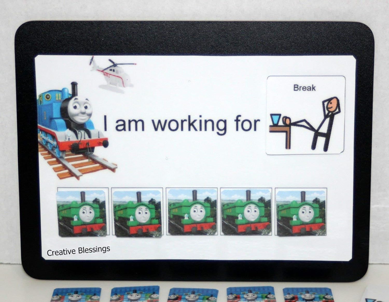 Amazon.com: THOMAS THE TRAIN TOKEN BOARD ABA BEHAVIOR REINFORCER 4 ...