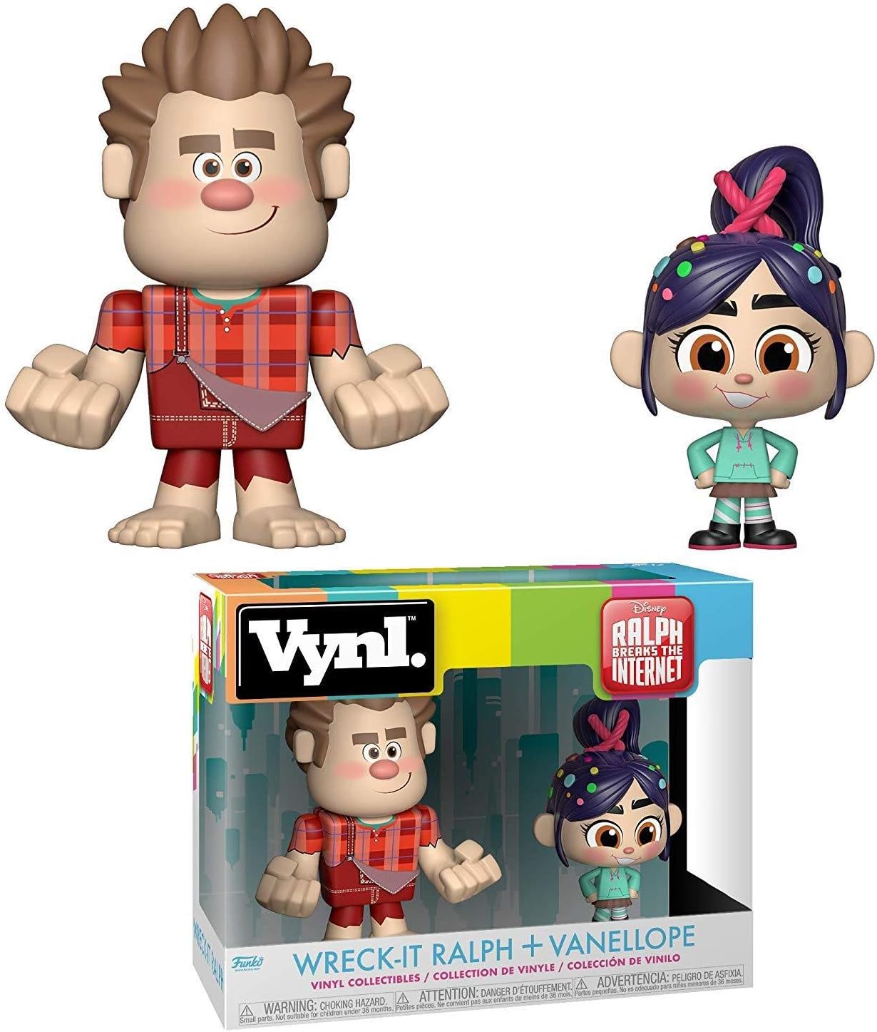 Amazon.com: Funko Vynl: Wreck It Ralph 2 - Ralph & Vanellope Toy ...