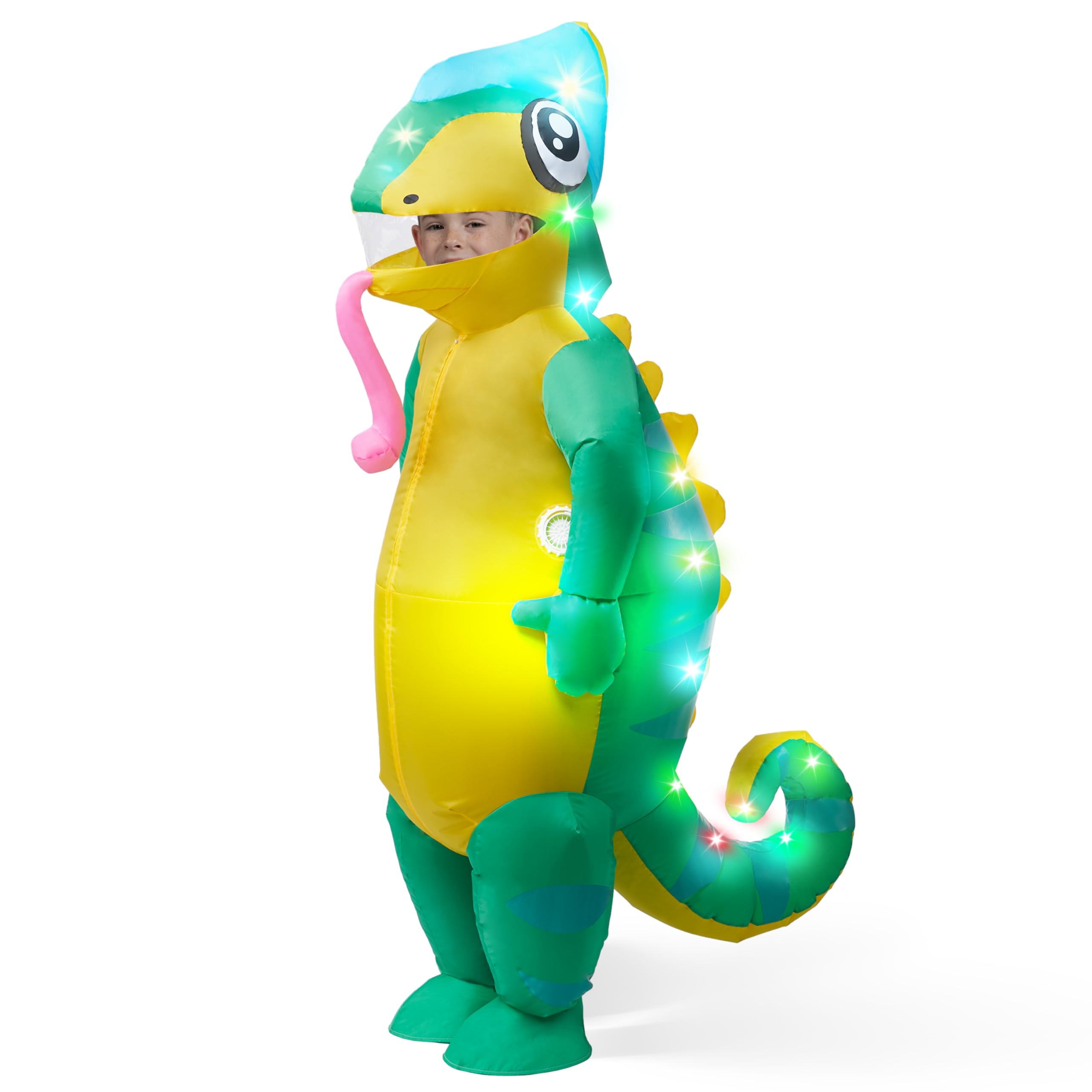 Spooktacular Creations Kids Inflatable Costume, Full Body Light-up ...