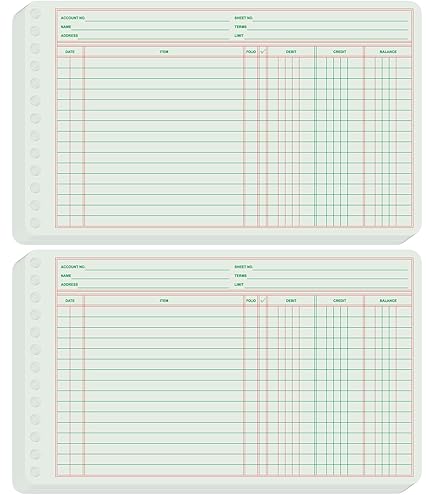 Printable Double Entry Journal