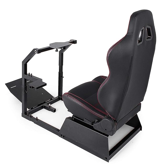 Buy VEVOR GTA-F Model Racing Simulator Cockpit Gaming Chair Driving ...
