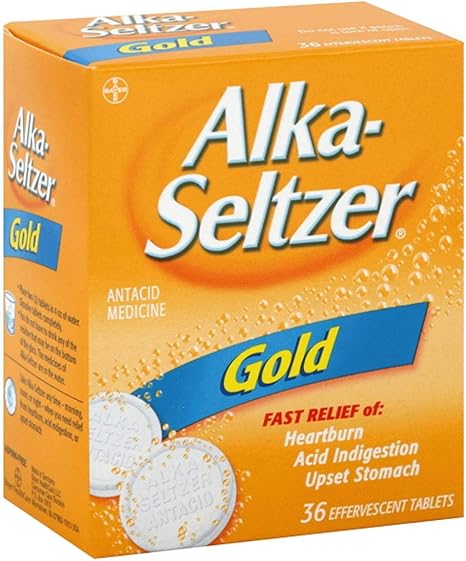 Amazon.com: Alka-Seltzer Effervescent Gold - 36 Tablets, Pack of 3 ...