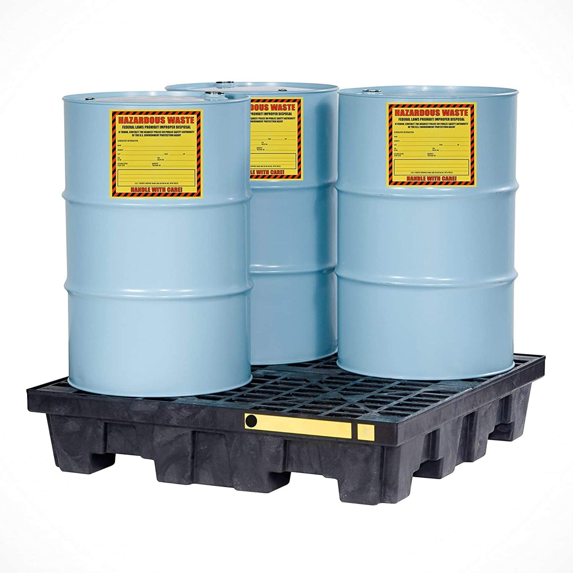 Hazardous Waste Label 6"x6" (California)- "State And Federal Law ...