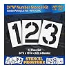 Pavement Stencils - 24 inch - Number KIT Stencil Set - (12 Piece) - 24 ...