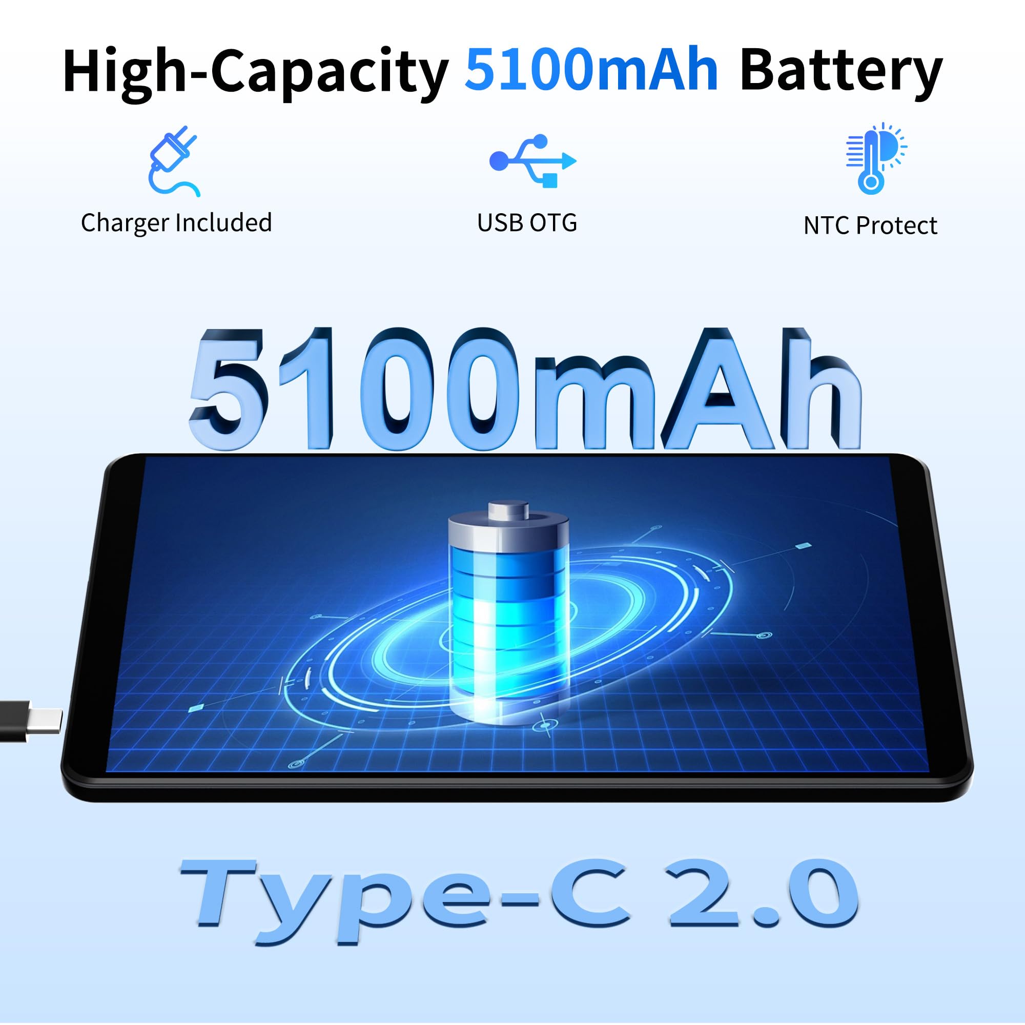 Android 14 Tablet 8 Inch Tablets, 2024 Octa-Core Processor, 12GB RAM ...