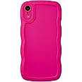 Amazon.com: Caseative for iPhone Xr Case, Solid Color Curly Wave Frame Soft Compatible with ...