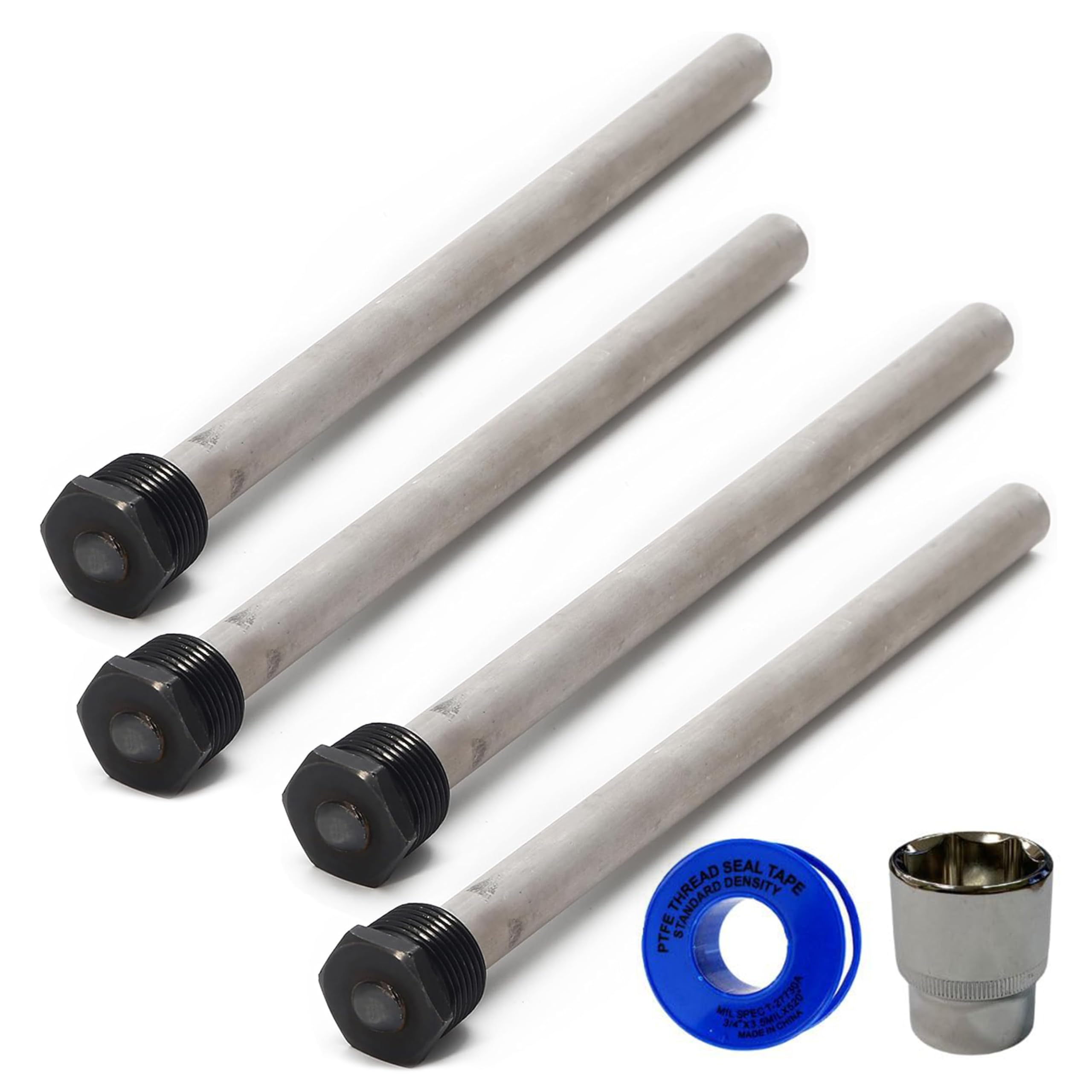 Flexible Water Heater Magnesium Anode Rod 3/4 Inch NPT Thread Hex Plug ...