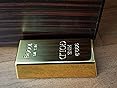 Amazon.com: Xshelley 1kg Shiny Fake Gold Bar Bullion Brick Door Stop ...