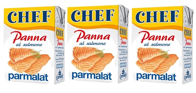 Parmalat: Italian "Panna Chef al Salmone", UHT Long Life Cooking Cream ...