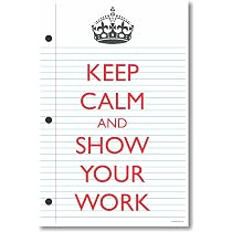 Math Show Your Work Math Teacher Words: SHOW YOUR WORK!" Sticker For