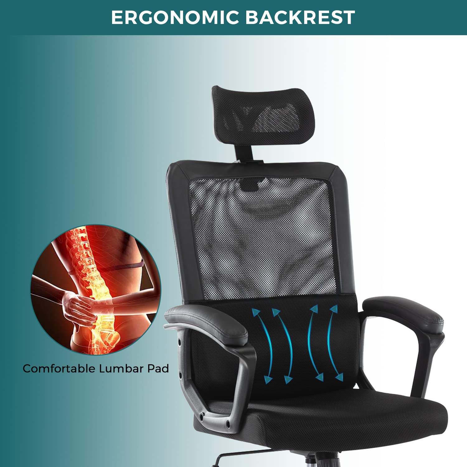 Mua SMUG Office Chair, Ergonomic Mesh Home Office Computer Chair with ...