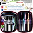 Amazon.com: LOLPI 100 Pcs Crochet Hook Knitting Needles Multicolor ...