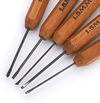 Amazon.com: Dockyard Micro Wood Carving Chisel Tool Set - Professional ...