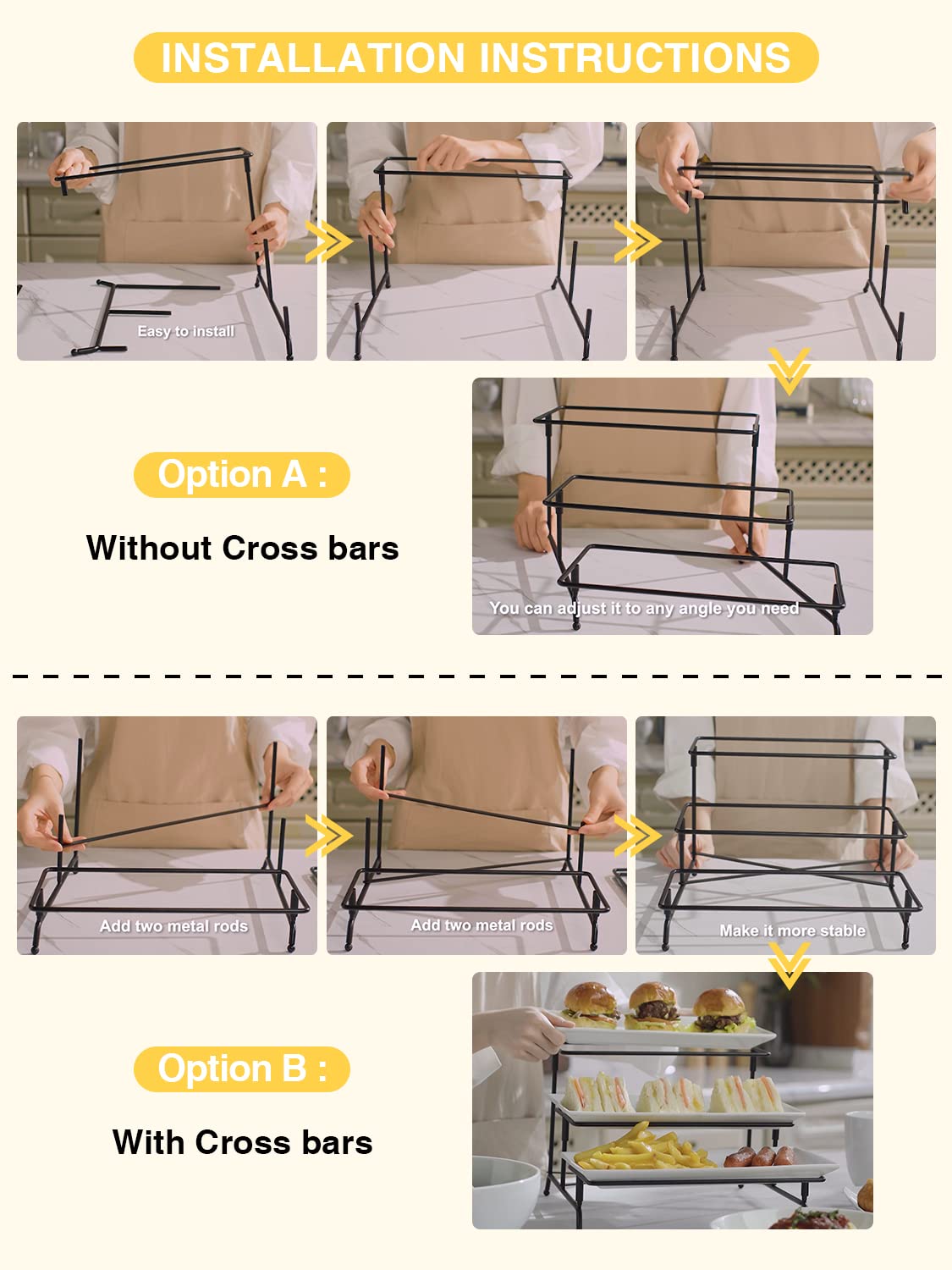 Mua Yedio 3 Tier Serving Tray Set Porcelain Tiered Serving Trays ...