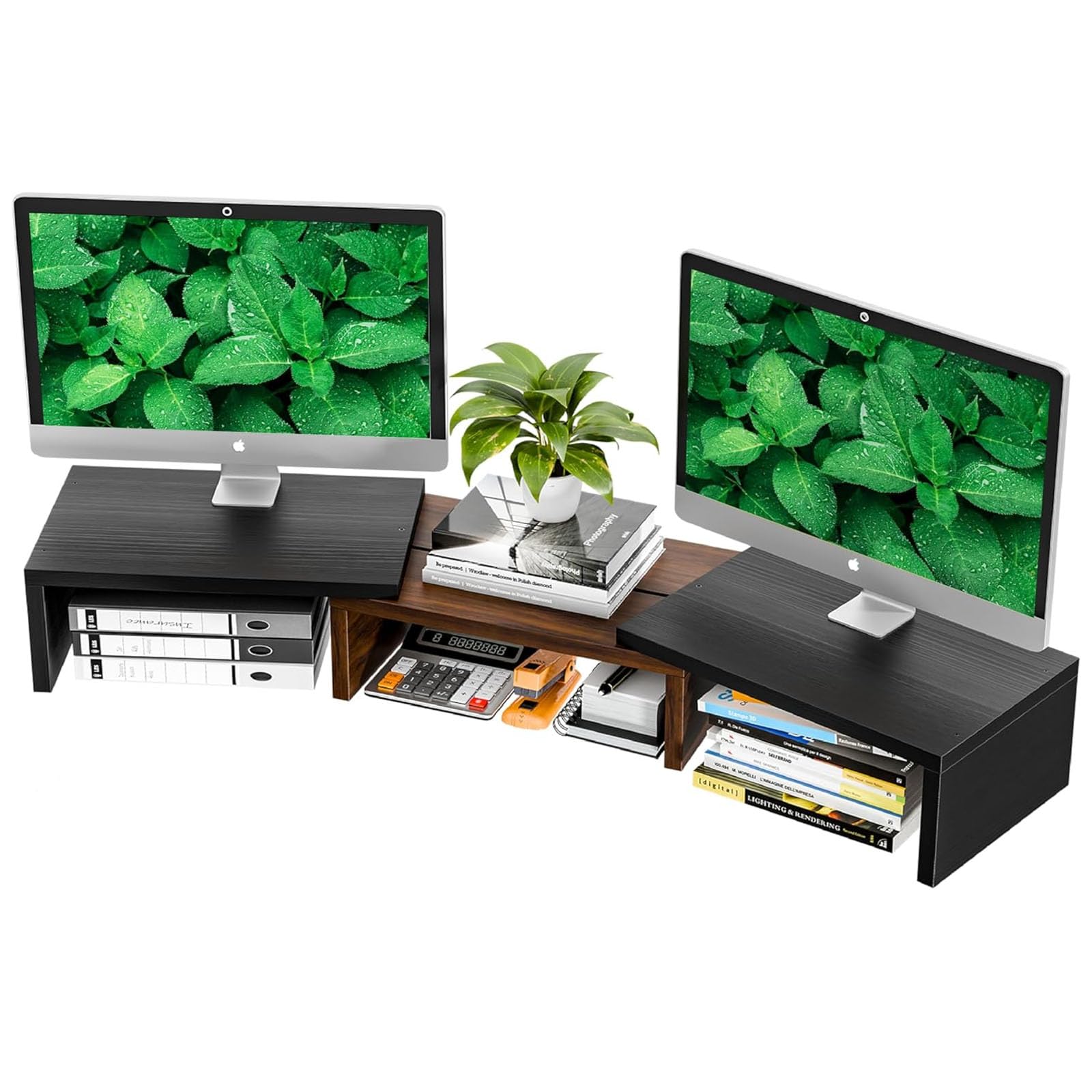 Mua Extended Dual Monitor Stand Riser, with Adjustable Length and Angle ...