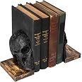 Amazon.com: Skull Book Ends Gothic, Lifesize Human, Heavy-Duty Bookends ...