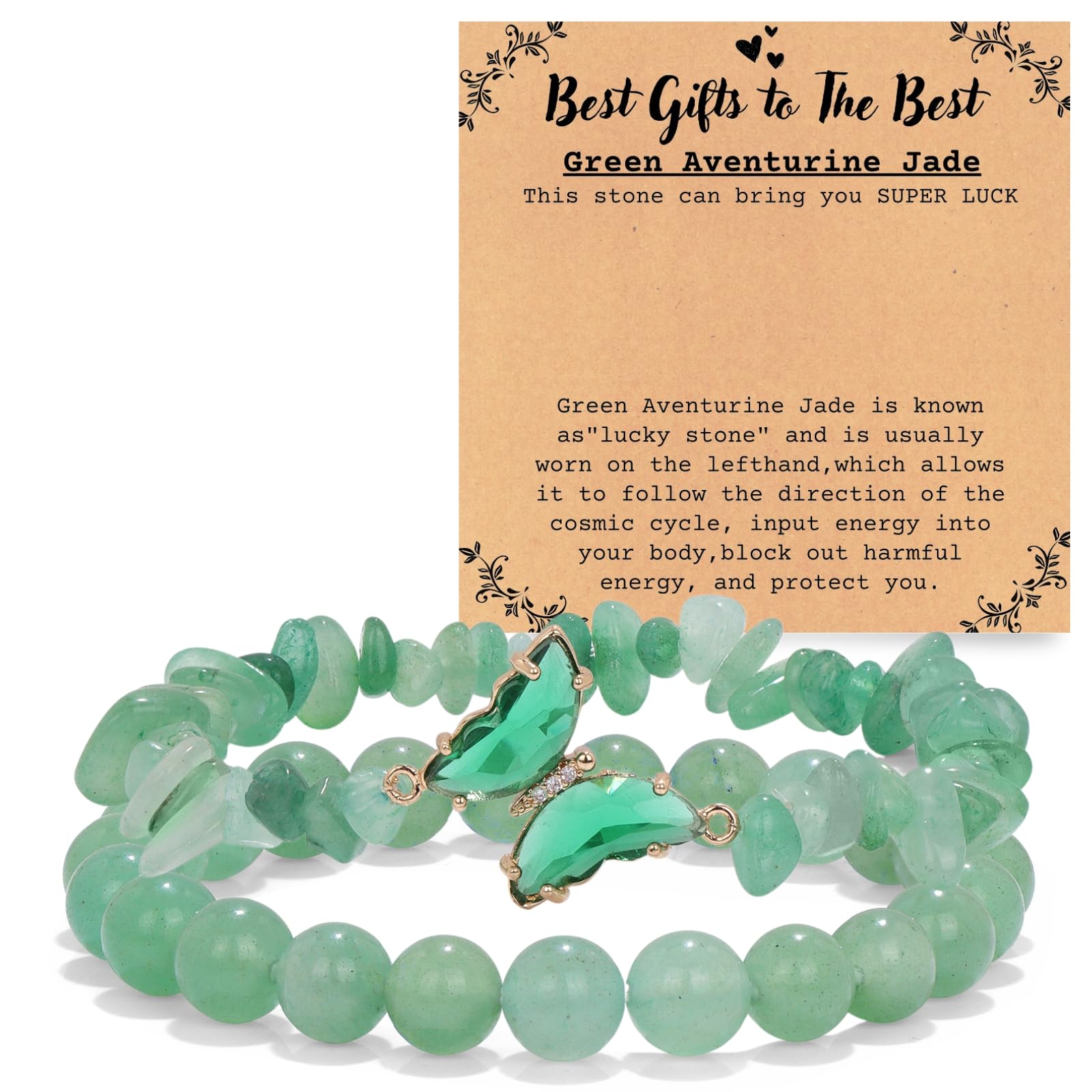 RONYOSTING Green Aventurine Jade Bracelet for Women Mother's Day ...