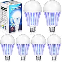 Amazon.com : Qualirey 6 Pcs Bug Zapper Light Bulb Bulk 2 in 1 ...