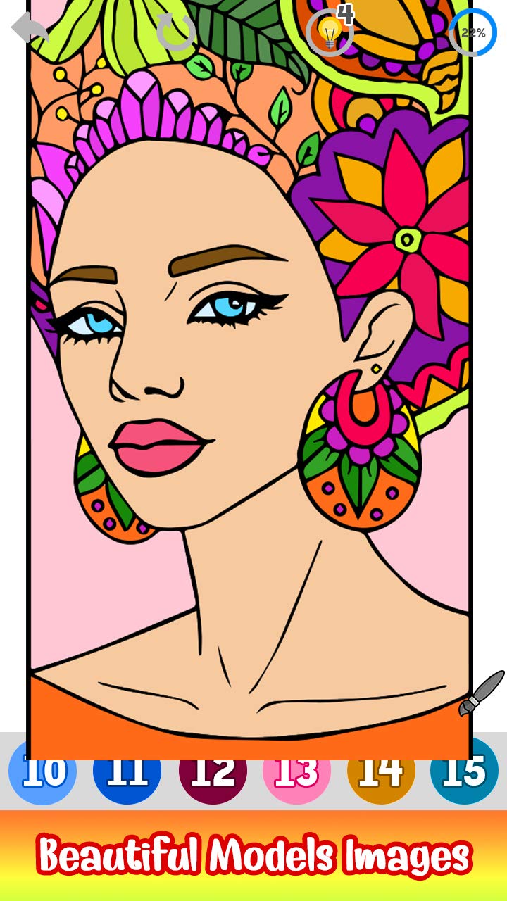 Models Color by Number - Girls Paint + Glitter + Crayon + Oil Paint ...