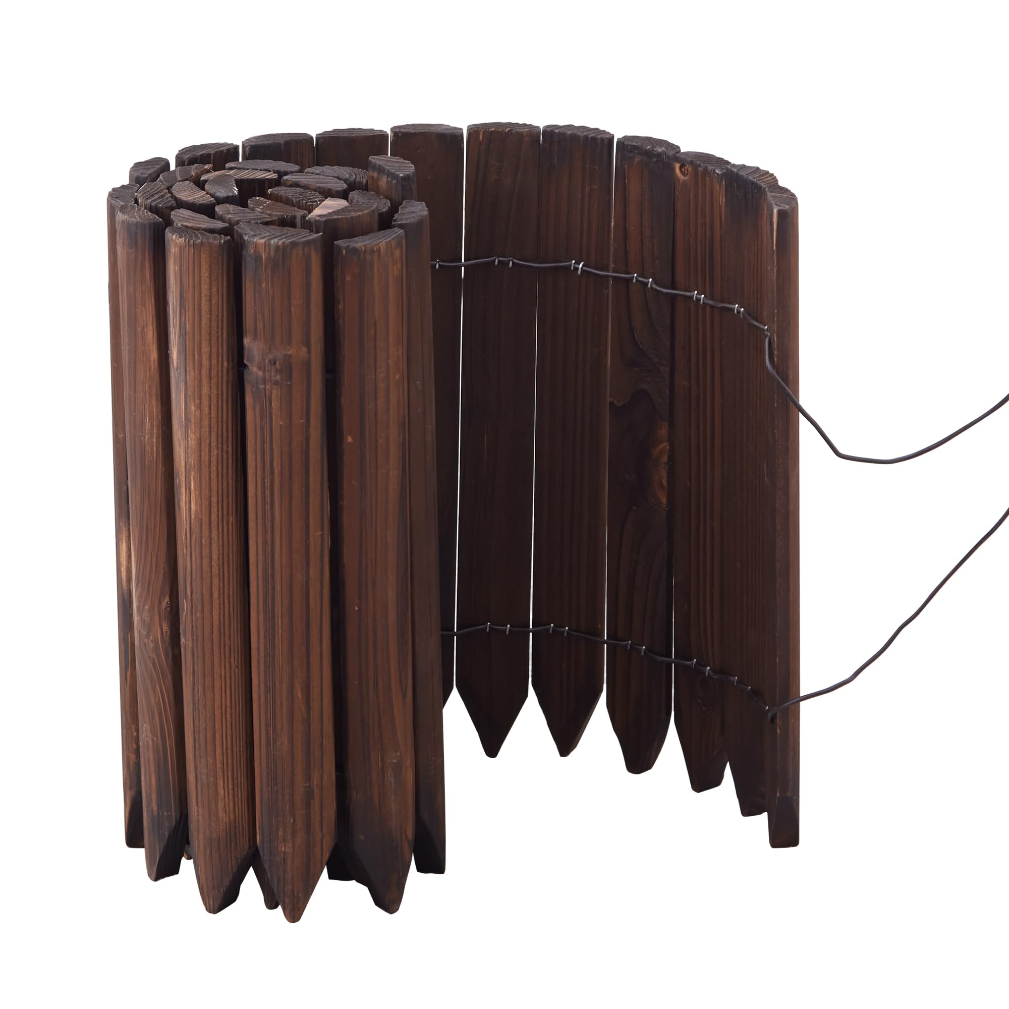 Garden Edging Border Wood Fence Border for Yard Patio Path Edging ...