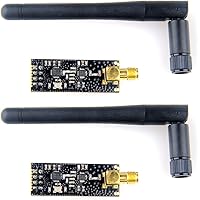 Amazon.com: MakerFocus 2pcs NRF24L01+PA+LNA Wireless Transceiver RF Transceiver Module 2.4G ...