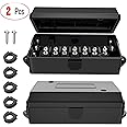 Amazon.com: Nilight 2PACK 7 Way Electrical Trailer Junction Box 7 Gang ...