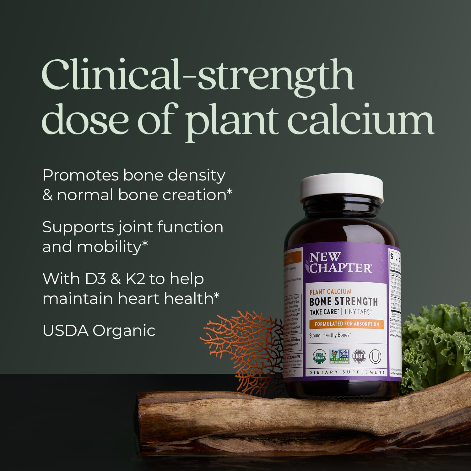 Mua New Chapter Calcium Supplement - Bone Strength Tiny Tabs Organic ...