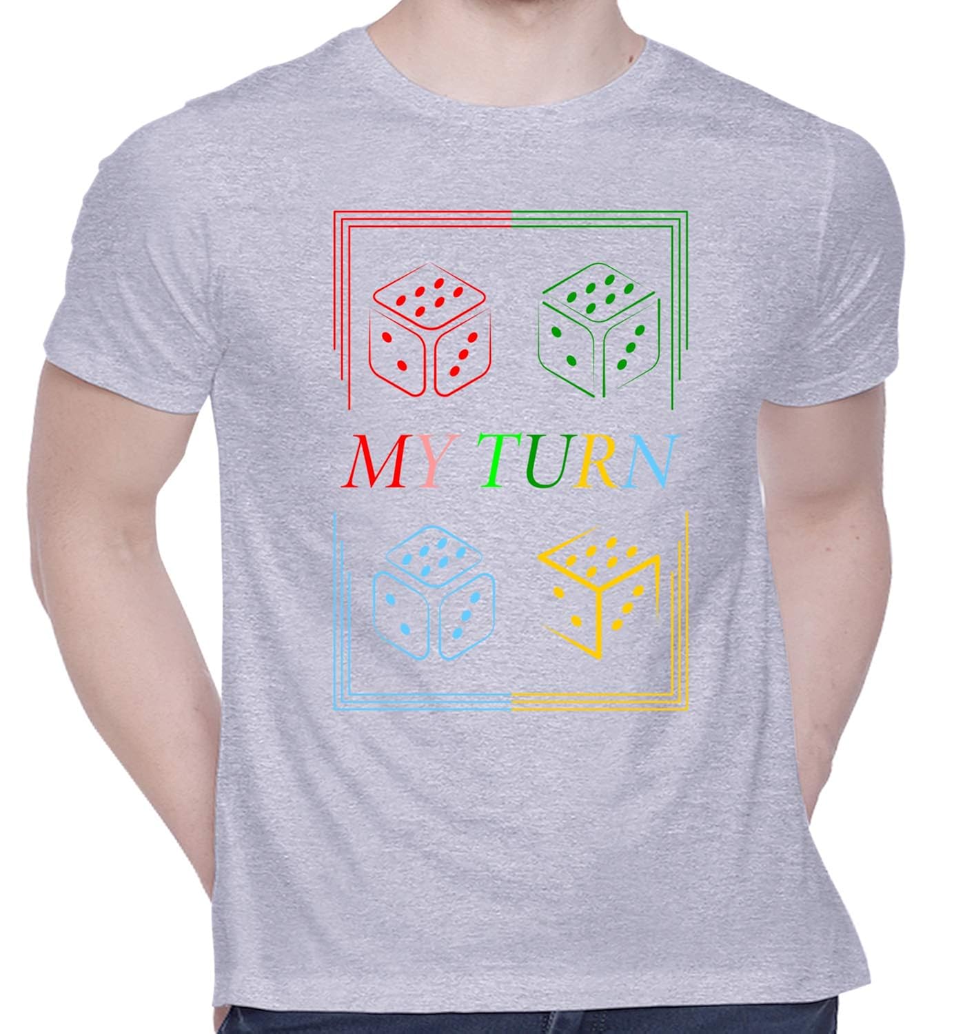 CreativiT Graphic Printed T-Shirt for Unisex Ludo Art Work Tshirt ...