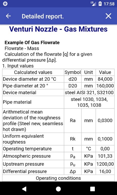 ISO-5167 Flowrate Calculations:Amazon.com:Appstore for Android