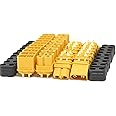 Amazon.com: Amass 20 Pair XT60H Bullet Connector Plug Upgrated of XT60 Sheath Female & Male Gold ...