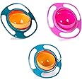 Amazon.com: Set Of 3 Magic Bowl 360 Degree Rotation Spill Resistant ...
