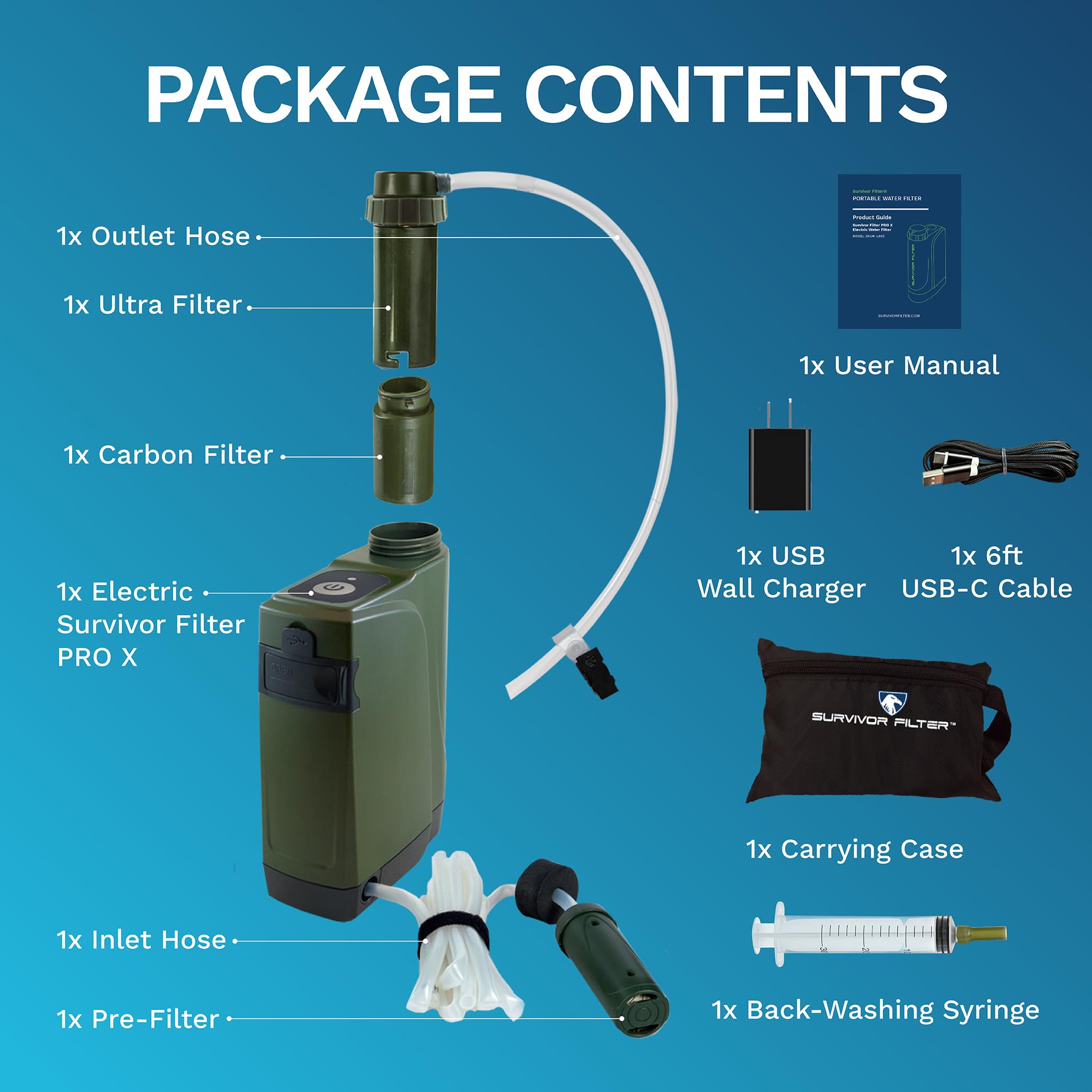 Mua Survivor Filter PRO X - Electric Portable Camping Water Filter ...