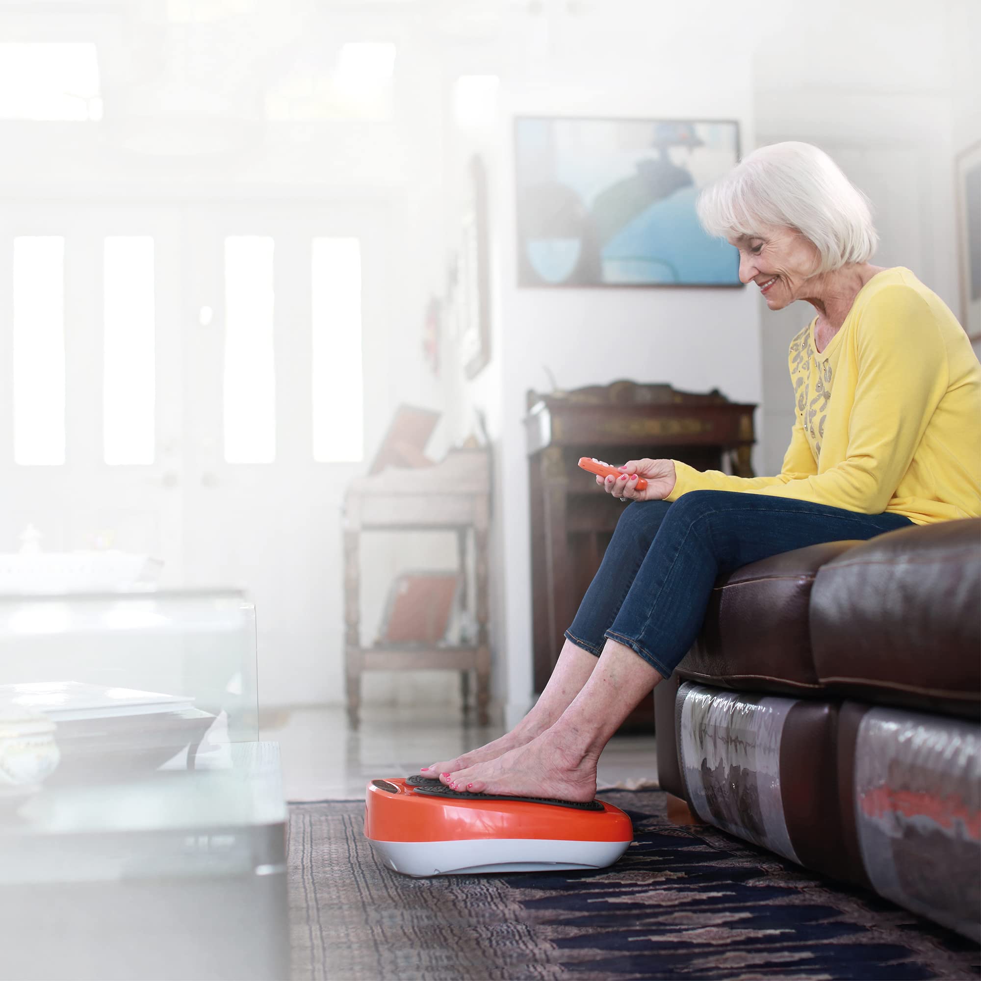 Mua Power Legs Vibration Plate Foot Massager Platform with Rotating ...