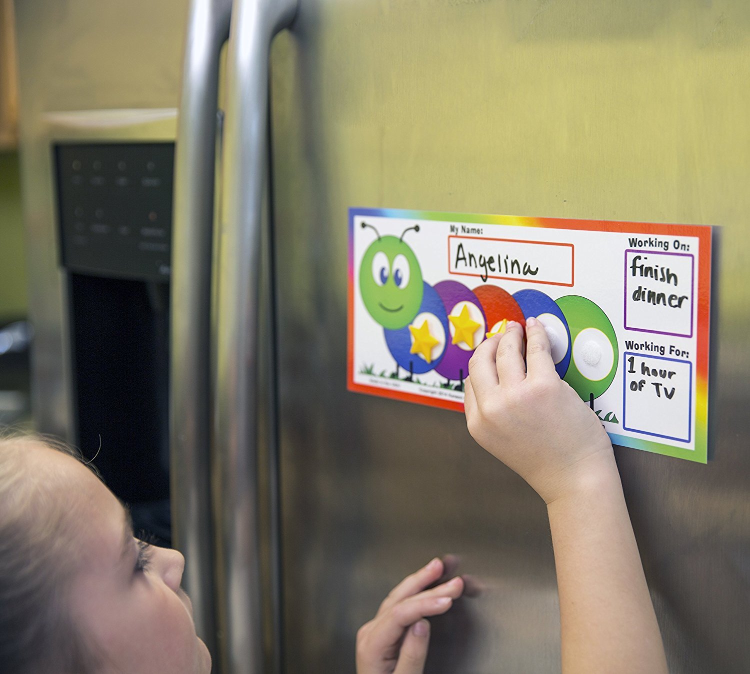 Mua Kenson Kids “I Can Do It!” Caterpillar Token Board Dry Erase Star ...