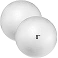 Amazon.com: Styrofoam Balls 8 Inch,2PC Large White Foam Balls for ...