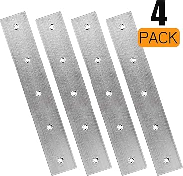 Amazon.com: 4 PCS Sliver Mending Bracket Plate, Stainless Steel 275MM X ...