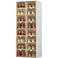Amazon.com: ANTBOX Shoe Organizer Storage Box, Portable Folding Shoe ...