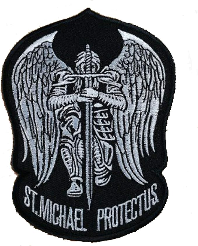 Amazon.com: St. Saint Michael Protect Us Embroidered Morale Patch ...