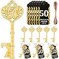 Amazon.com: Qonmpcvu 50Pcs 50th Gold Key Bottle Opener 50th Birthday ...