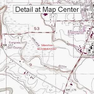 Amazon.com : USGS Topographic Quadrangle Map - Silverton, Oregon ...
