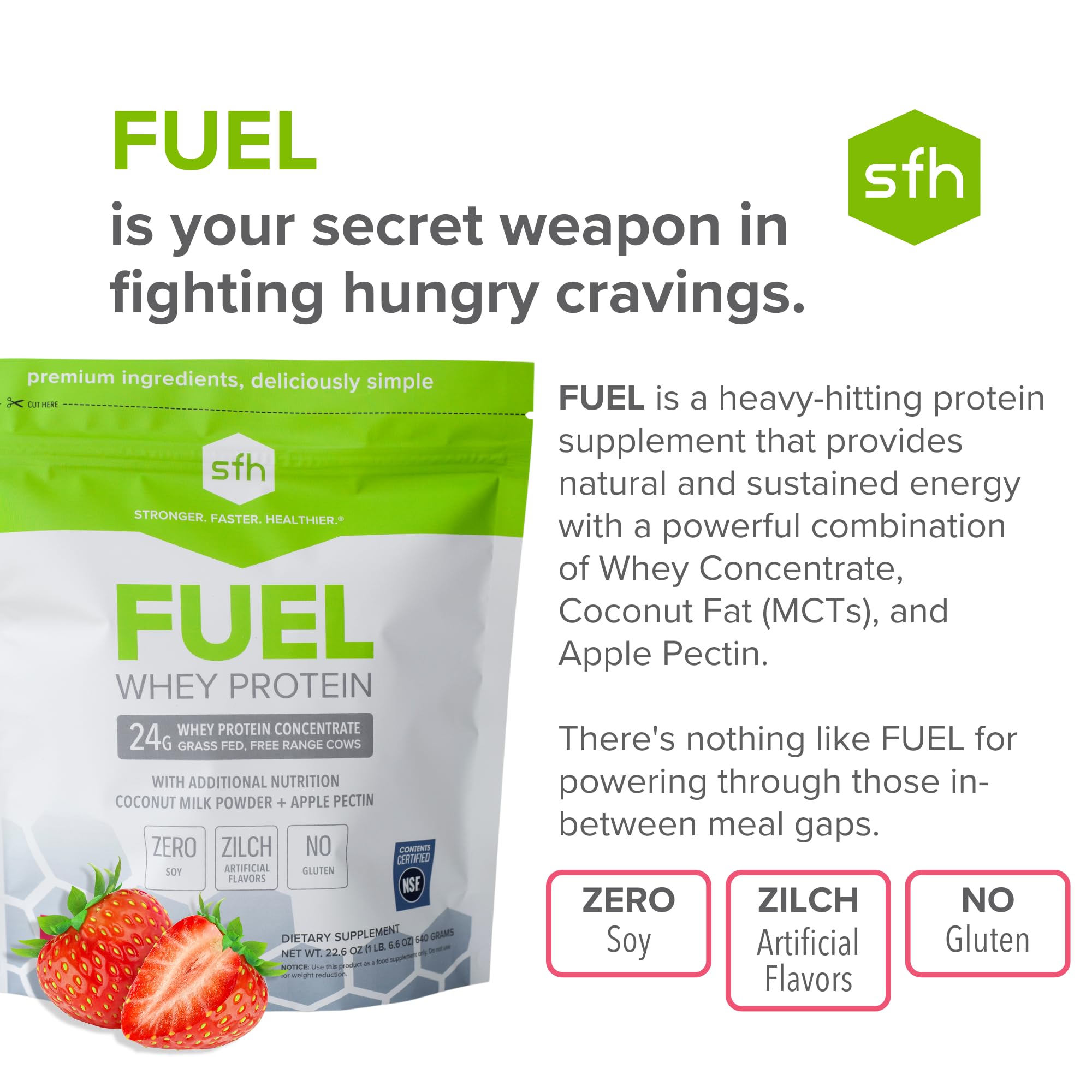 Mua SFH Fuel Whey Protein Powder Great Tasting Grass Fed Whey | MCTs ...