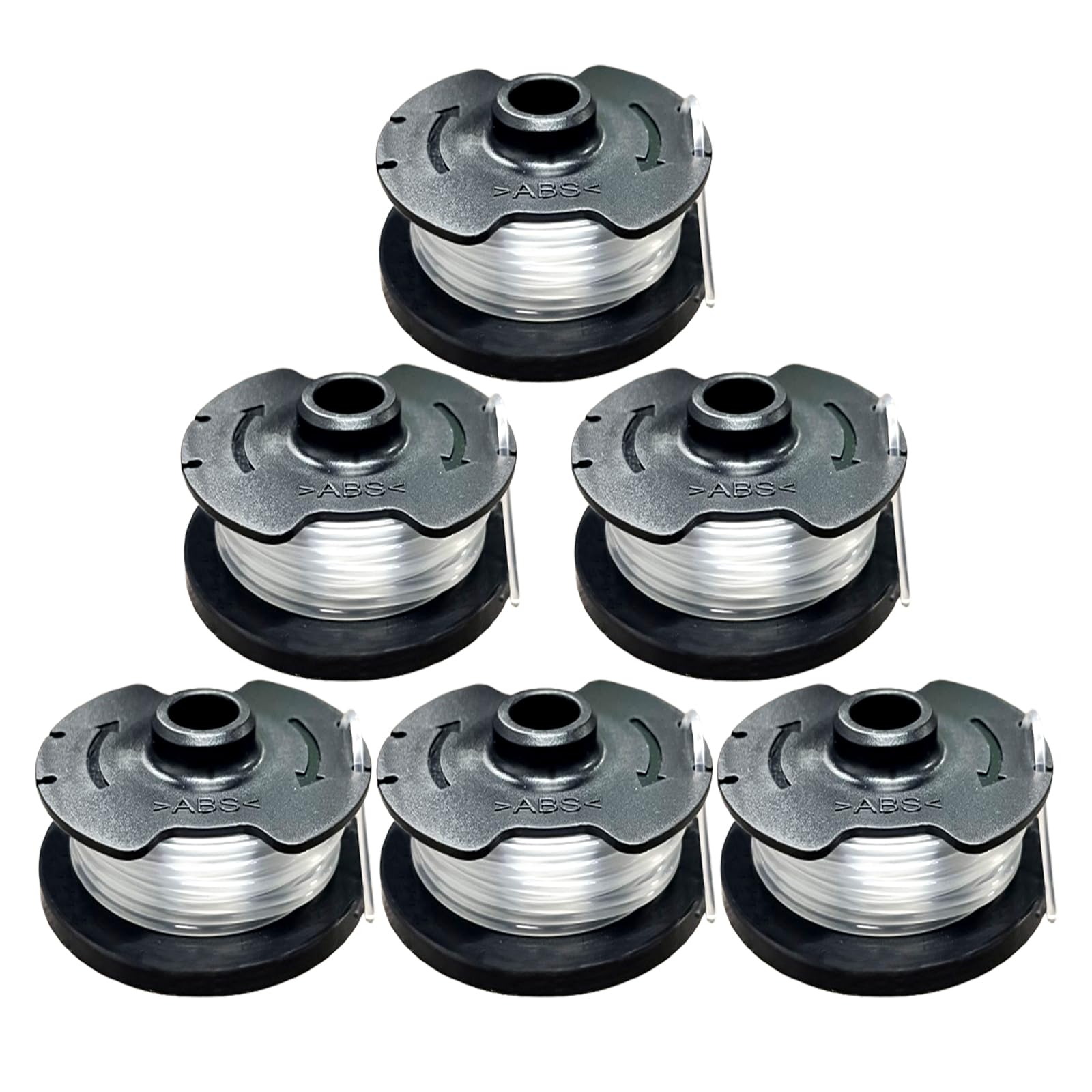 Houselife 0.065" Trimmer Line Replacement String – 16.4ft x 6 Pack (98 ...