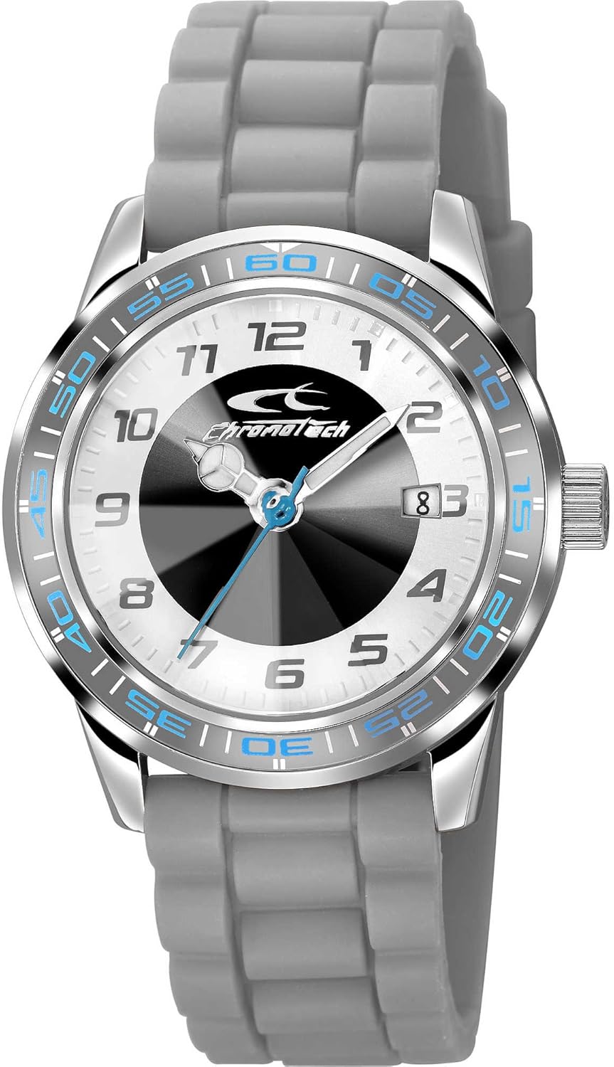 Chronotech Orologio College Grigio: Amazon.it: Orologi