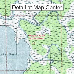 Amazon.com : USGS Topographic Quadrangle Map - Morgan City SW ...