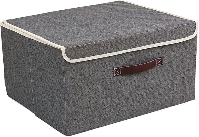 THEE Faltbare Aufbewahrungsbox mit Deckel Stoffkiste Ablagebox ...