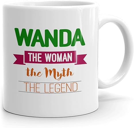Wanda Coffee Mug, Personalized Gift, The Woman the Myth The Legend - 11 ...