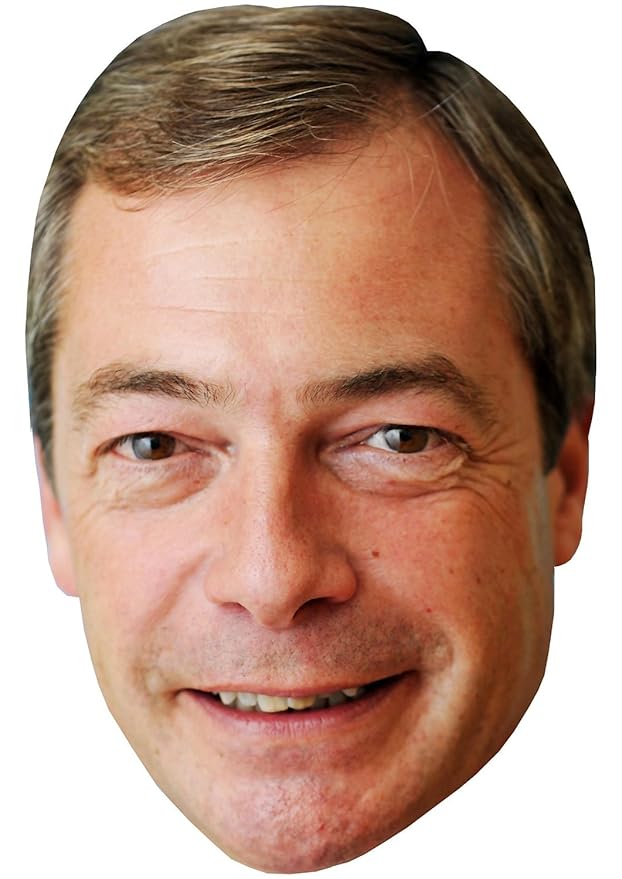 CELEBRITY FACE MASK KIT - NIGEL FARAGE - DO IT YOURSELF (DIY) #4 ...