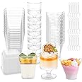 Amazon.com | CODOHI 300 Packs Dessert Cups with Spoons, 3 Styles 5oz ...