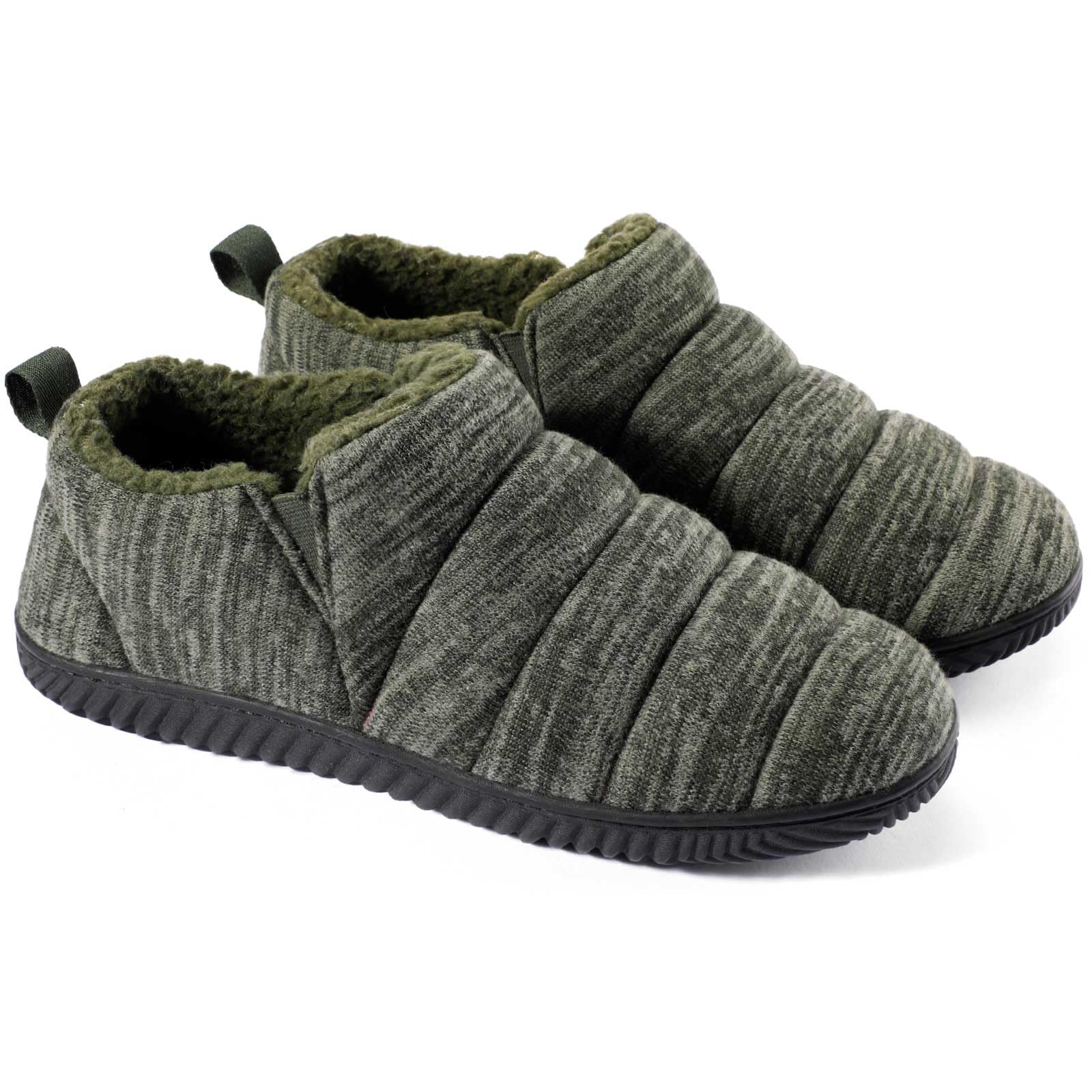 Zizor Men's Comfy Caterpillar Slippers Indoor Outdoor House Shoes, Warm ...